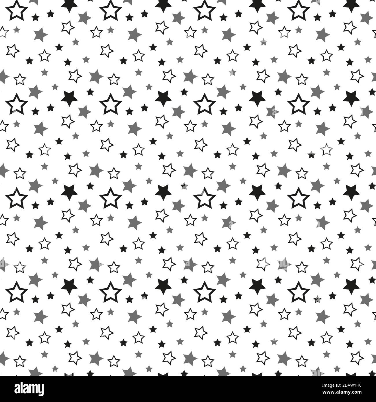 Random stars pattern. Endless background vector illustration, image ...
