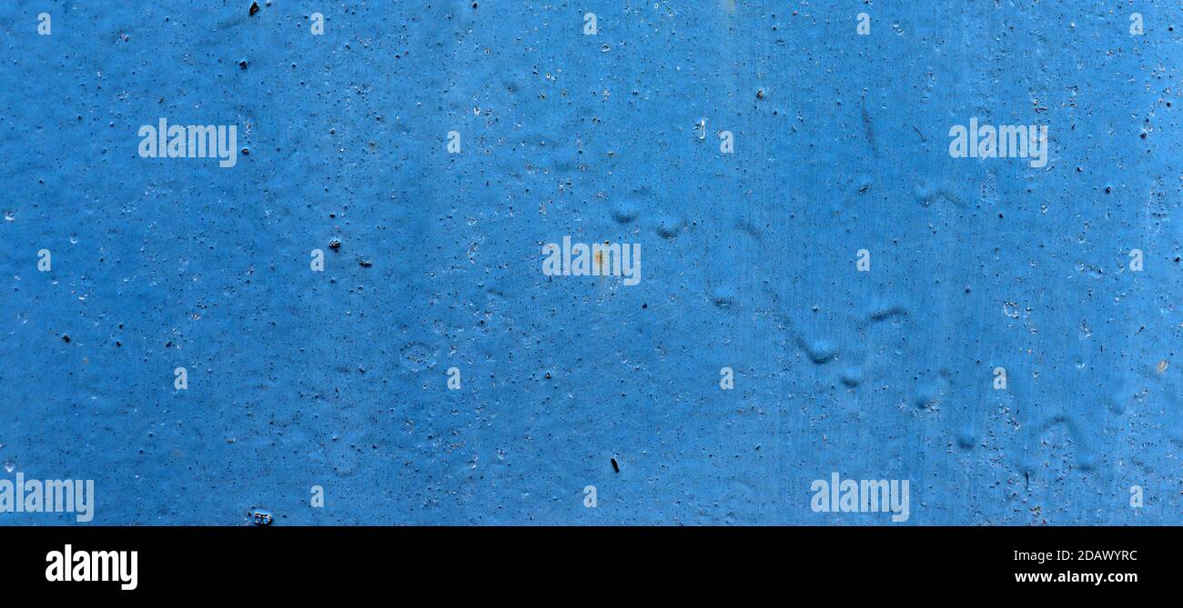 Blue wall surface texture. Old cracked and scratched wall background ...