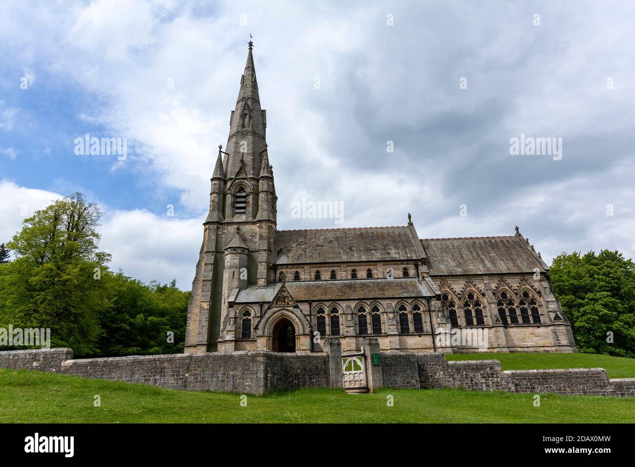 The Church of St Mary, Studley Royal,, North Yorkshire, England, UK ...