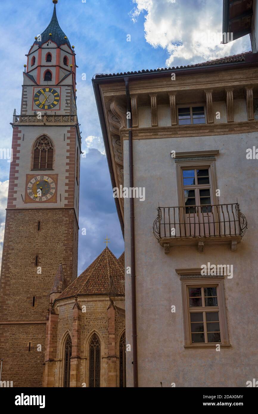 Historic city of Merano, Bolzano, Trentino Alto Adige, Italy: exterior ...