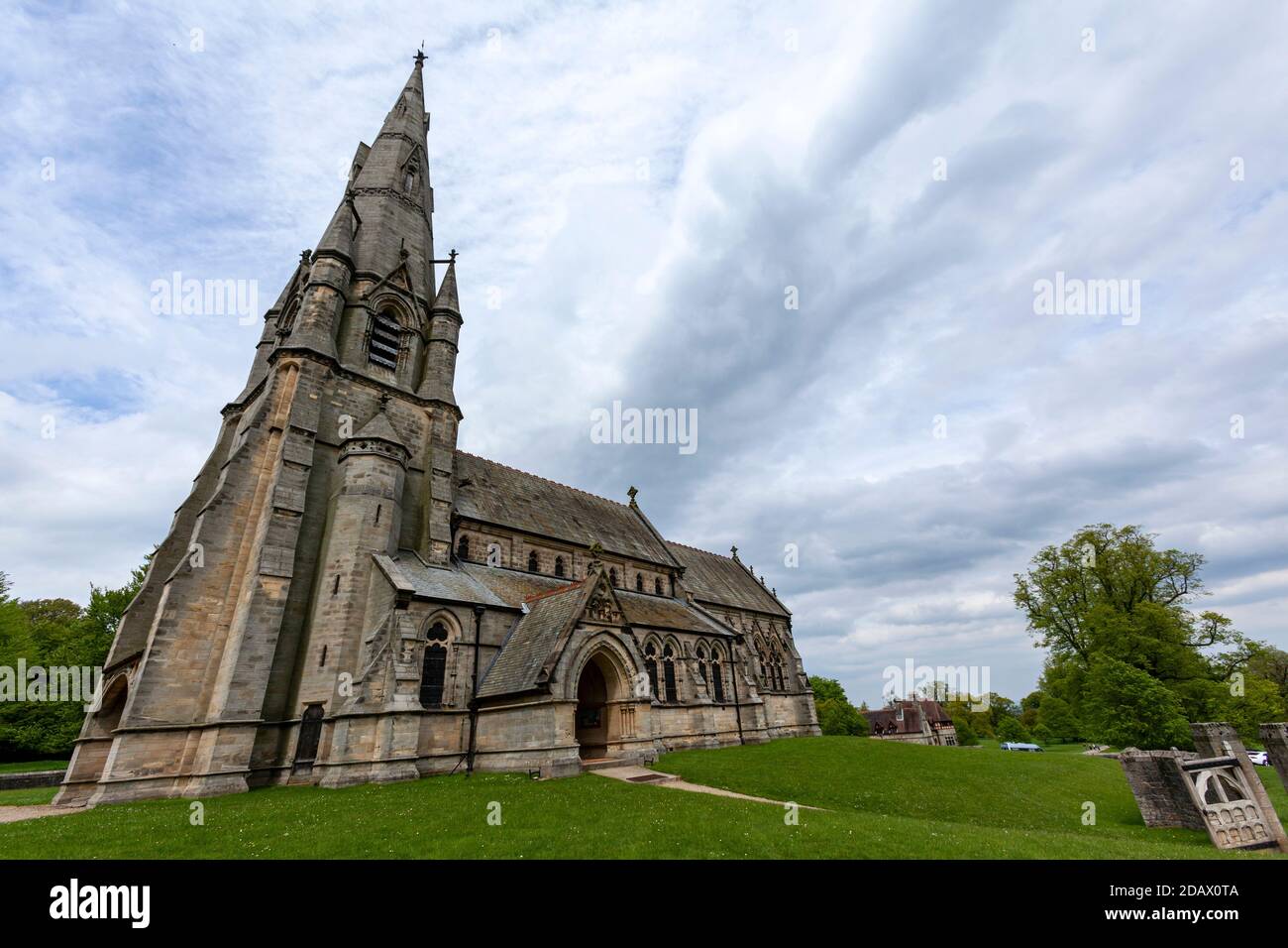 The Church of St Mary, Studley Royal,, North Yorkshire, England, UK ...