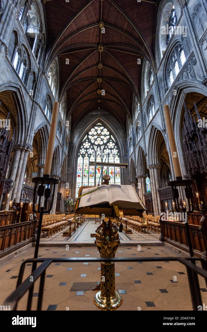Choir stall, Ripon Cathedral, Ripon, North Yorkshire, England, UK Stock ...