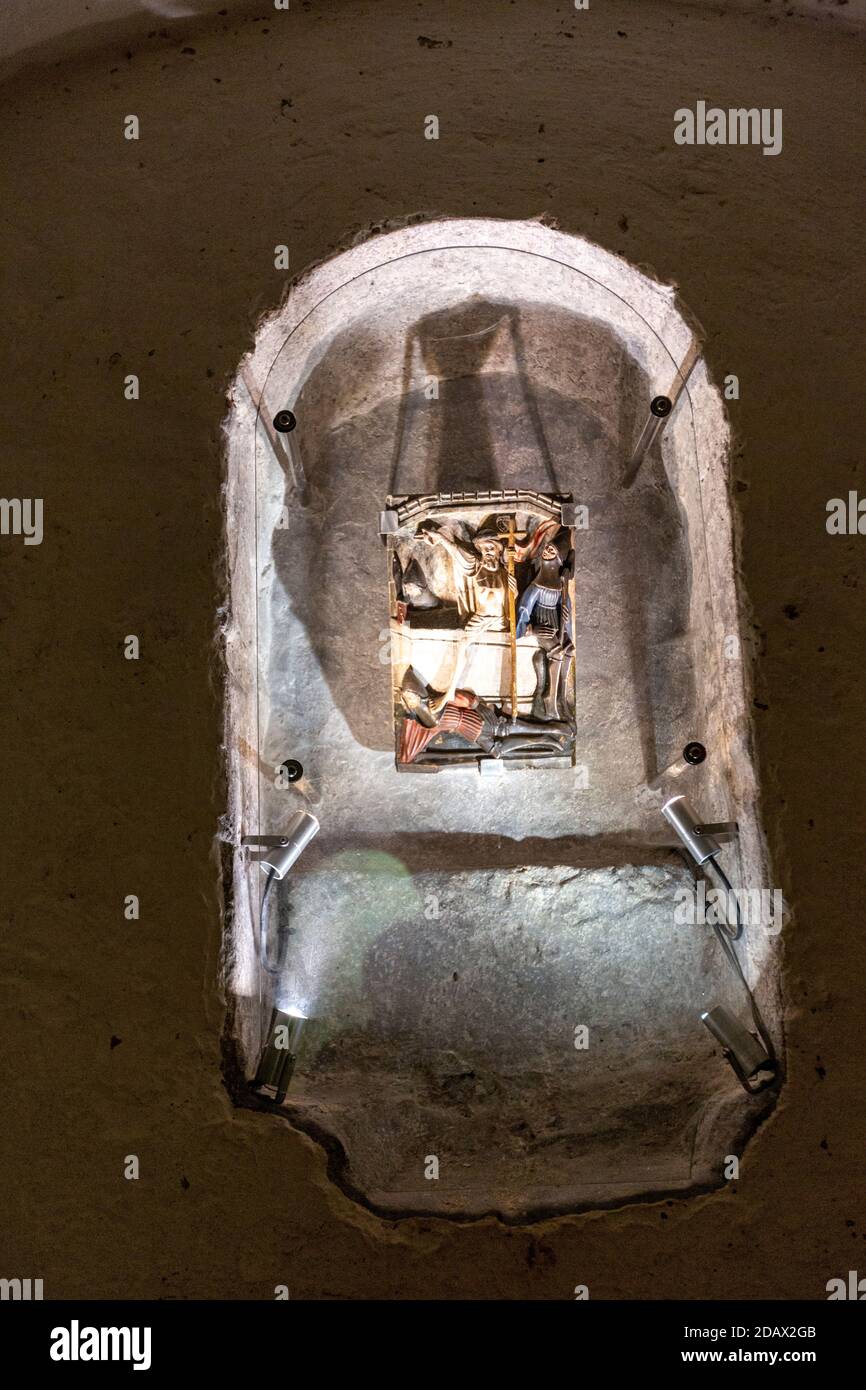 Crypt in Ripon Cathedral, Ripon, North Yorkshire, England, UK Stock ...