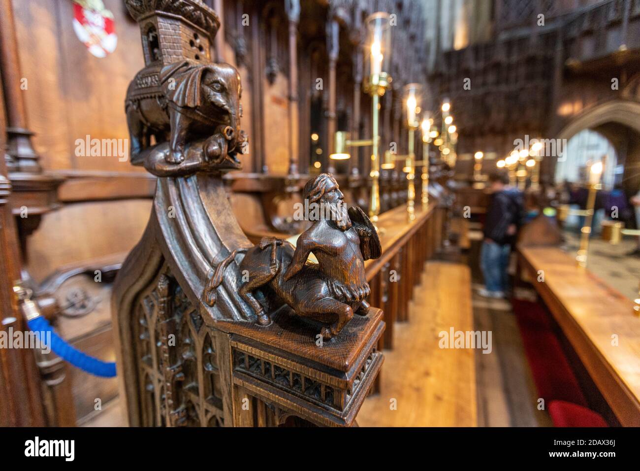 Choir stall, Ripon Cathedral, Ripon, North Yorkshire, England, UK Stock ...