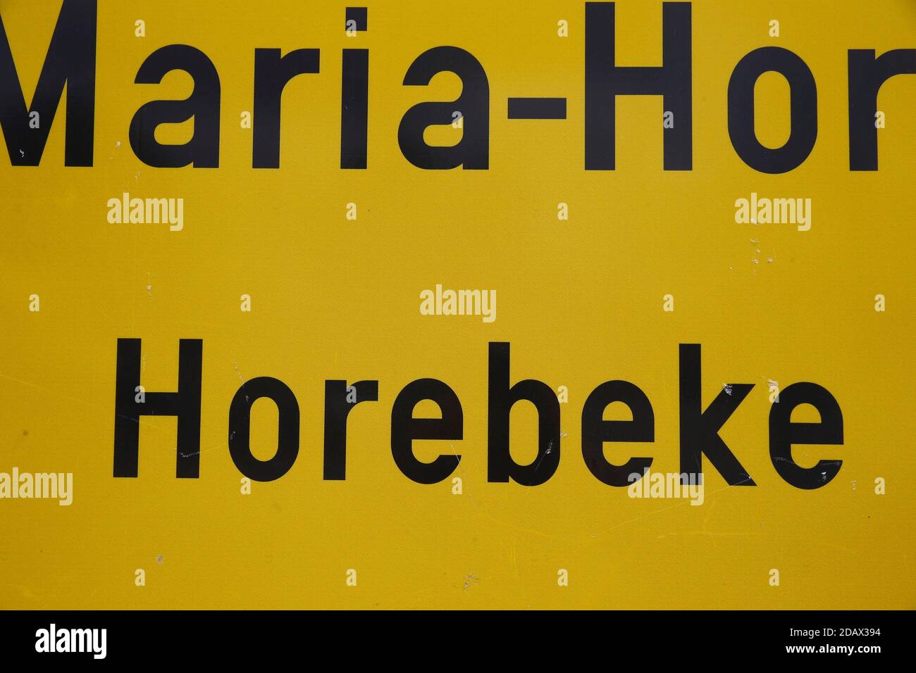 Illustration shows the name of the Sint-Maria-Horebeke, part of ...