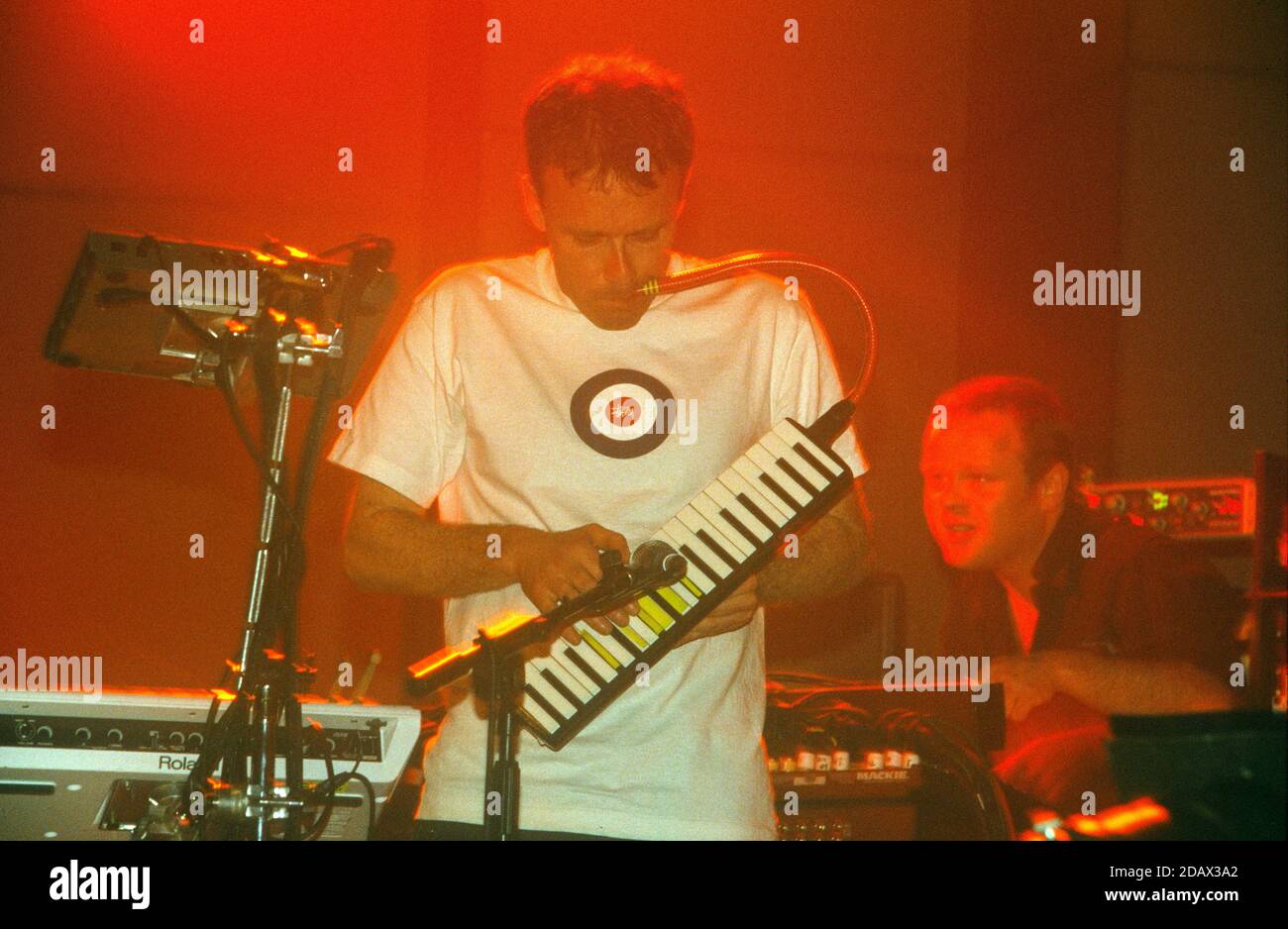 Neil Barnes of Leftfield performing at The Homelands Festival 2000 ...