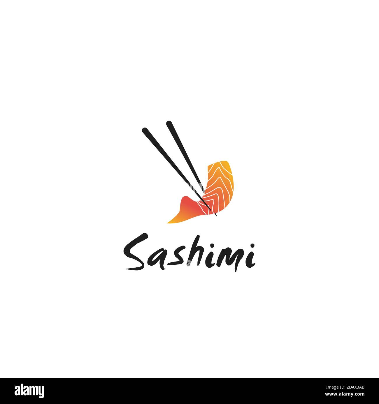Japanese food sashimi logo Cut Out Stock Images & Pictures - Alamy
