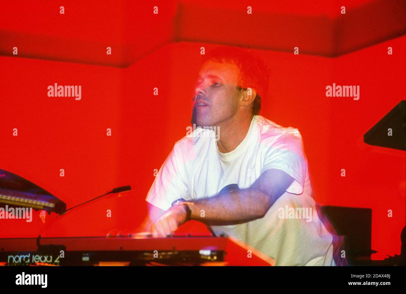 Neil Barnes of Leftfield performing at The Homelands Festival 2000 ...