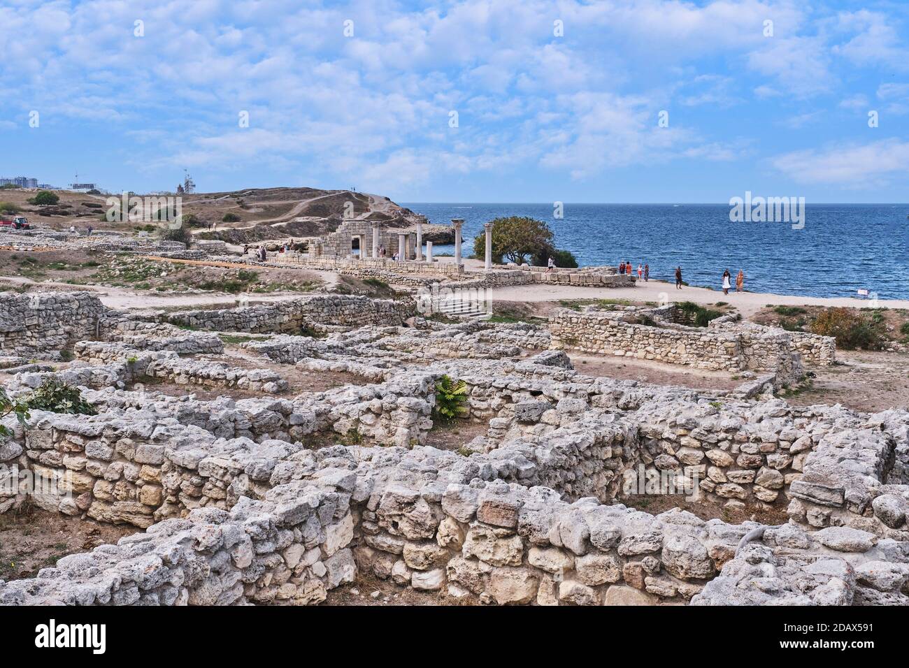 The ruins of the Chersonesos Taurica, Sevastopol, Crimean Peninsula ...