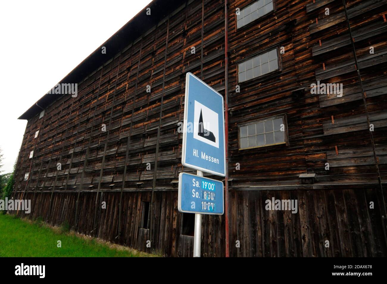 obsolete and abandoned industrial timber warehouse, a timber ...