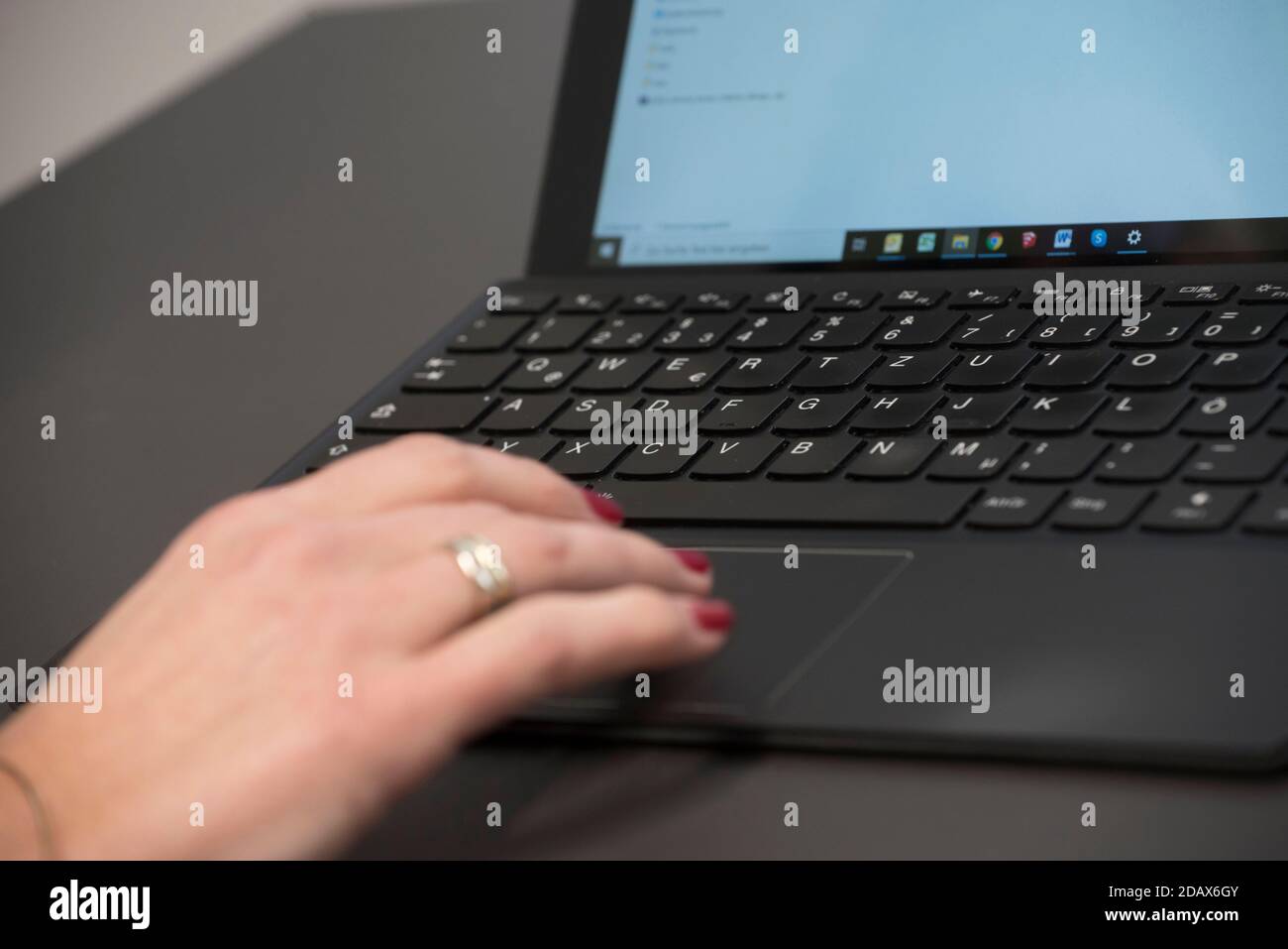 a laptop or notebook, mobile computer device with screen and ...