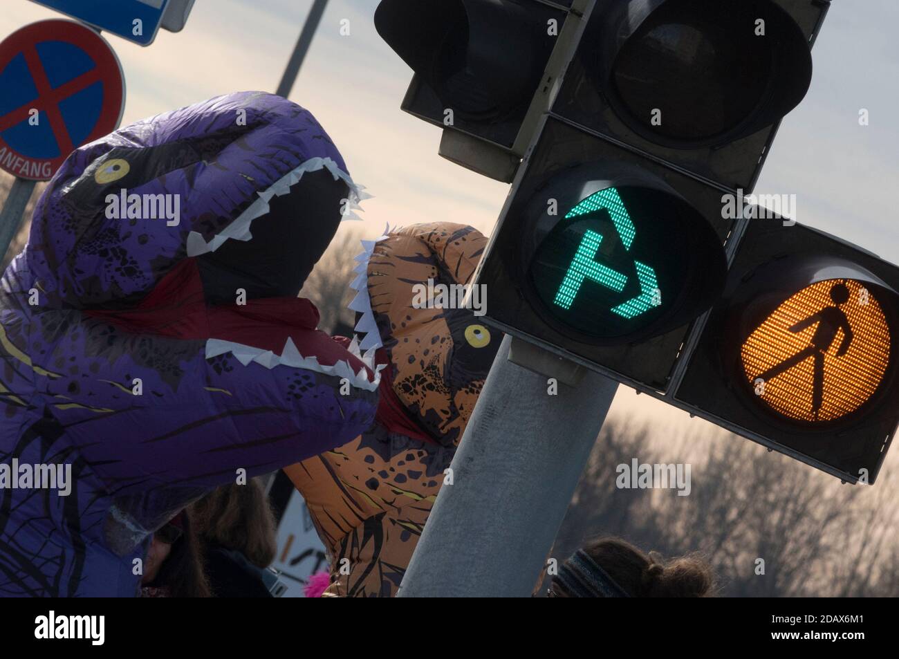 Traffic light on the street, visual signal for road users Stock Photo ...
