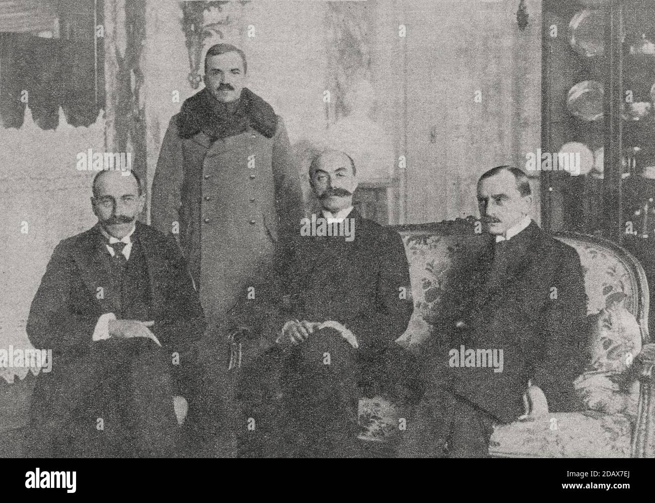 Retro photo of the Polish Prime Minister's visit to Berlin. Kingdom of ...