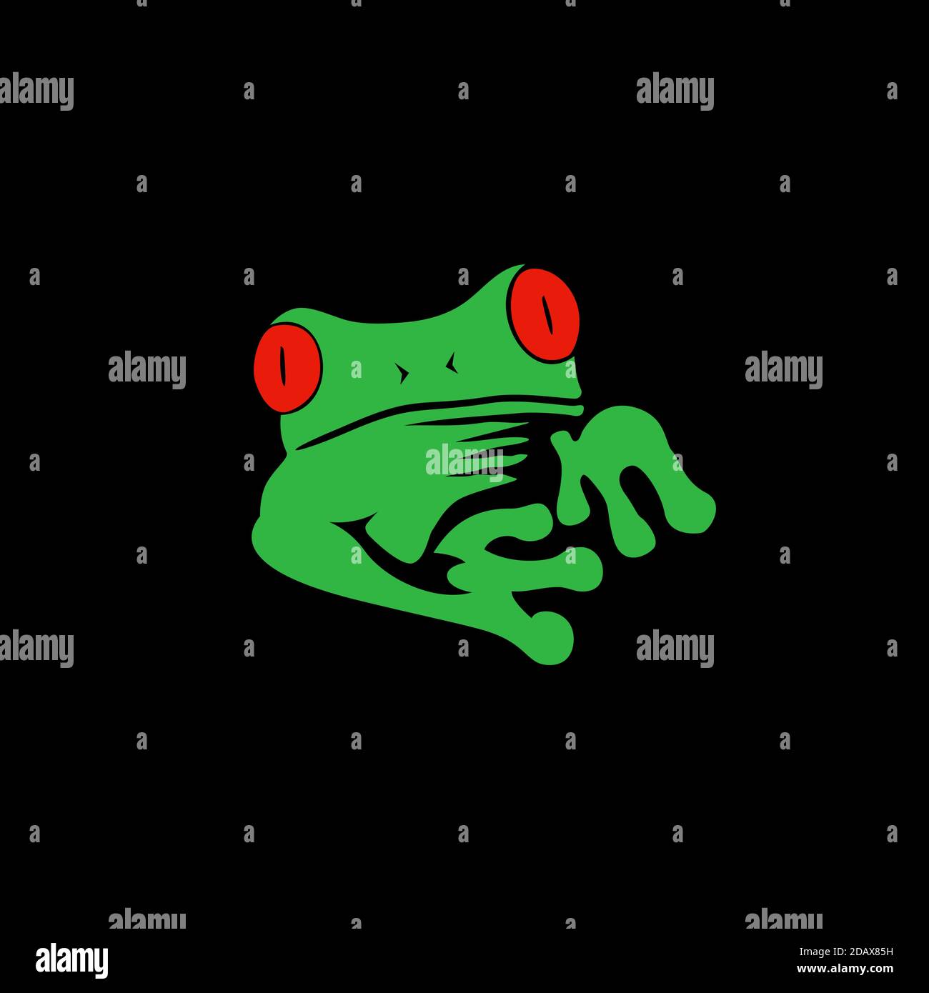 frog logo design vector Stock Vector Image & Art - Alamy