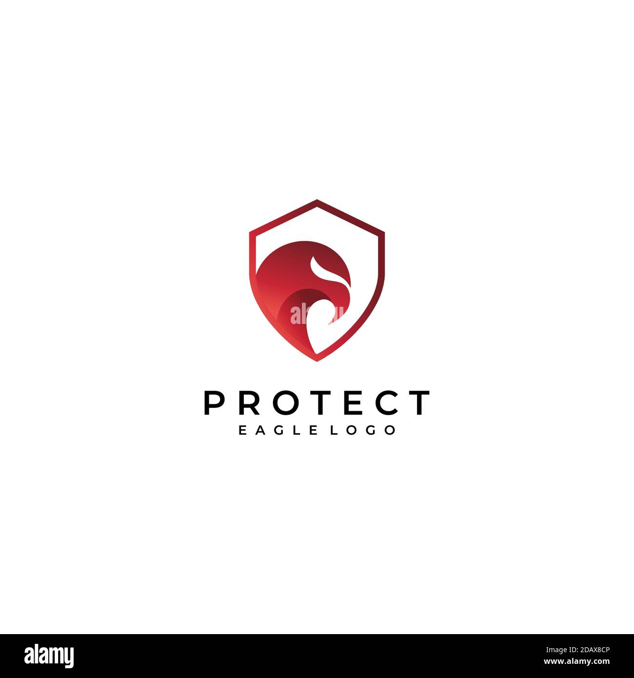 Security Shield Red Eagle Logo design Stock Vector Image & Art - Alamy
