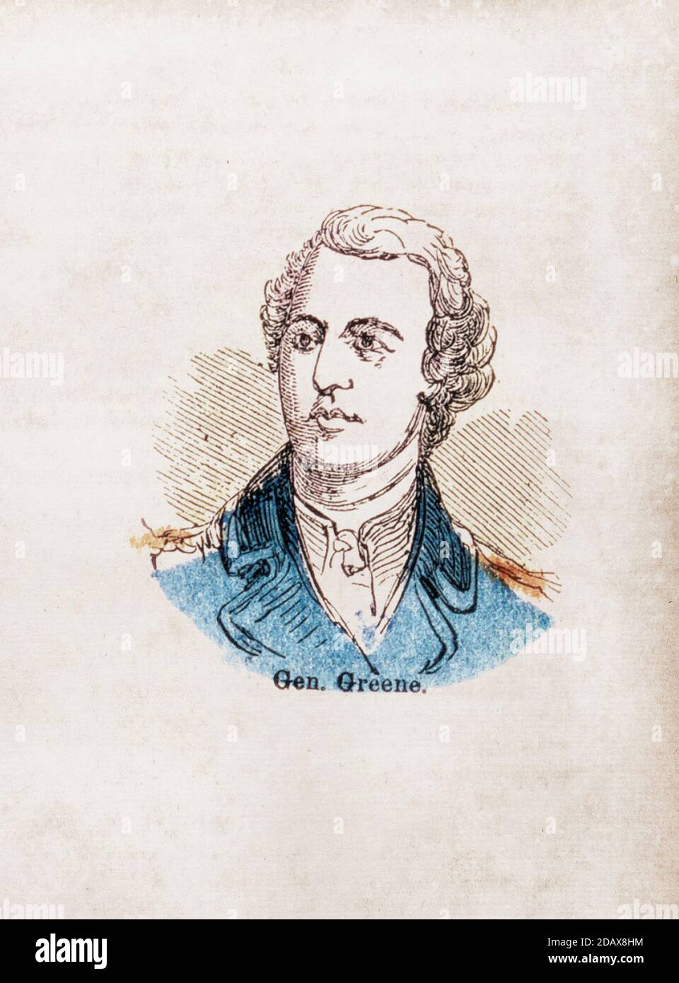 Engraving of Nathanael Greene. Nathanael Greene (1742 – 1786) was a ...