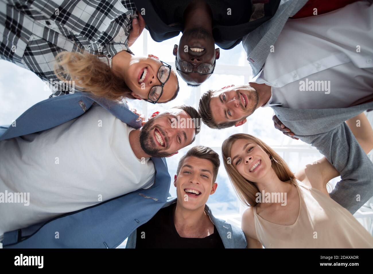 bottom view.group of successful business people Stock Photo - Alamy