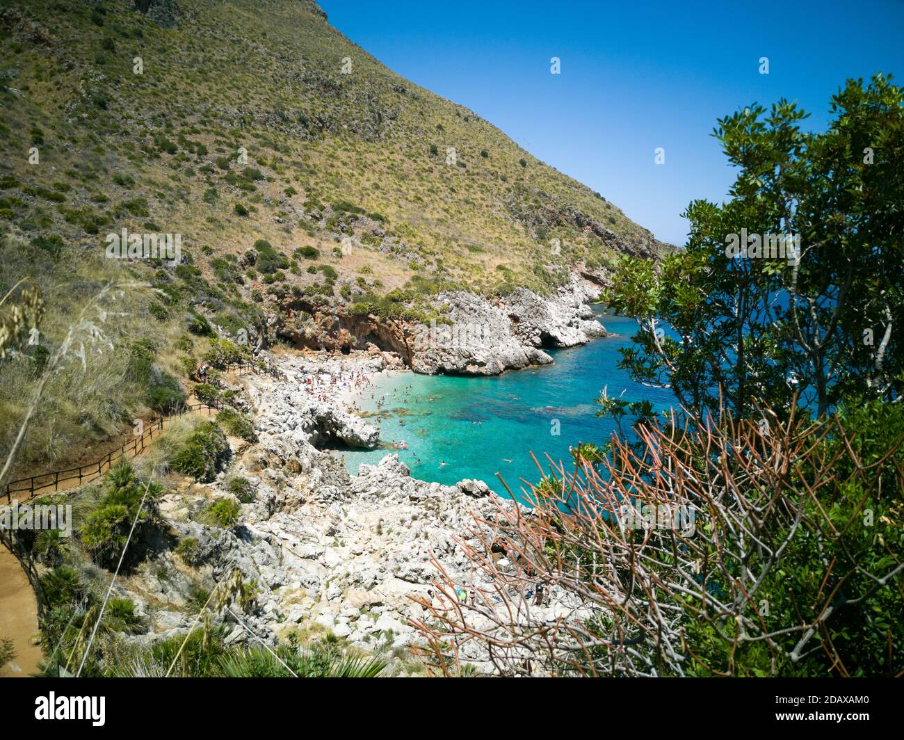 Amazing mediterranean landscape of the "Riserva Naturale orientata ...