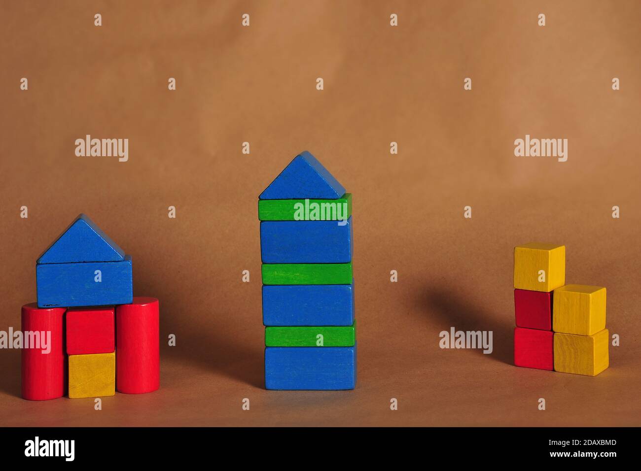 House wooden blocks key hi-res stock photography and images - Alamy