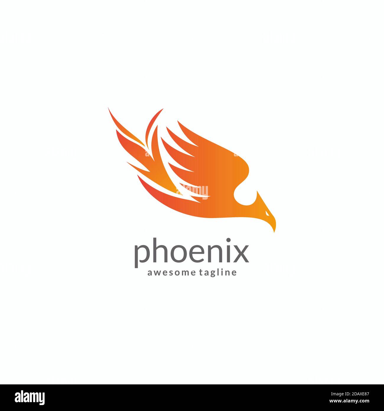 Abstract luxury phoenix logo design vector Stock Vector Image & Art - Alamy