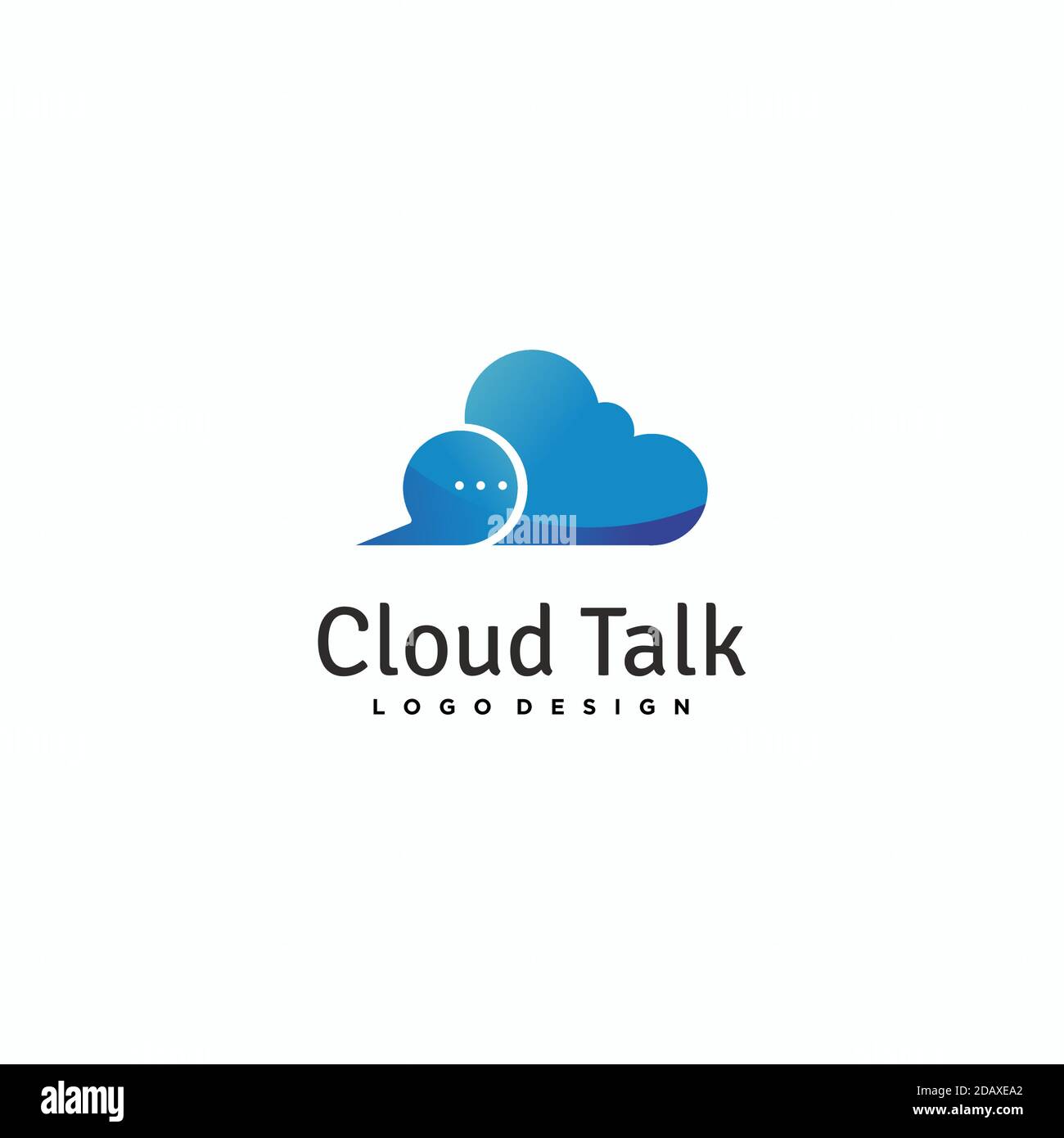 cloud computing with Talk logo design Stock Vector Image & Art - Alamy