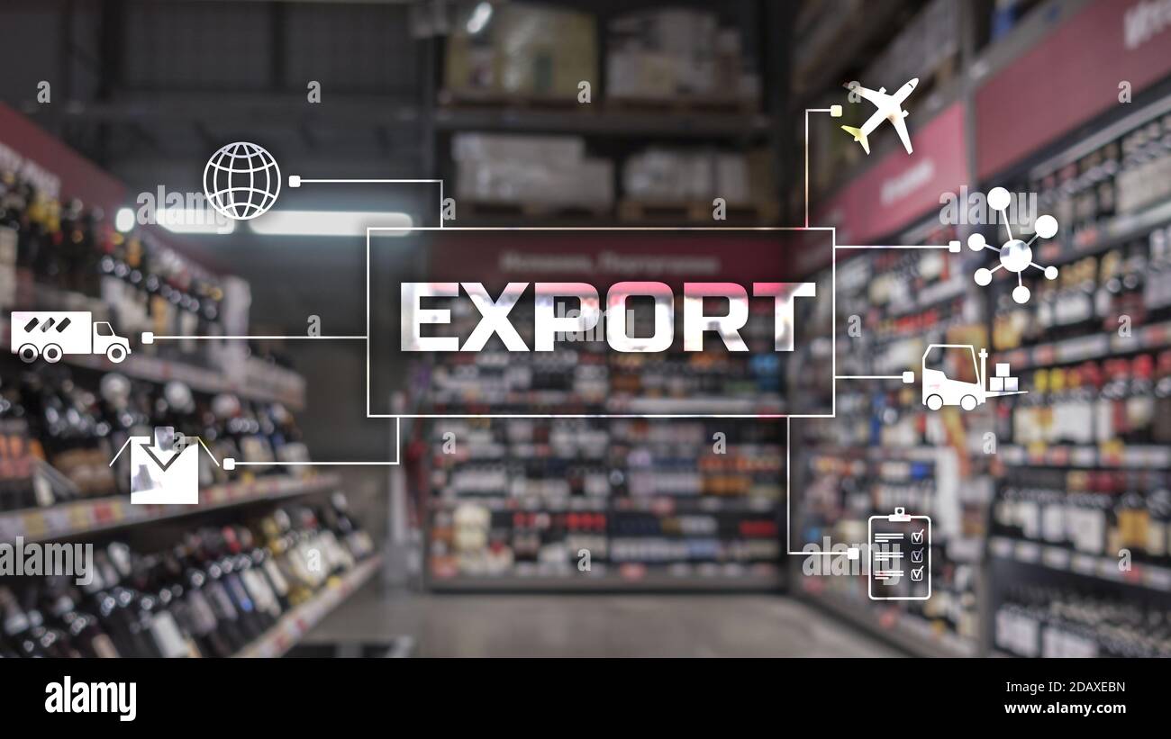 Logistics Import Export background 2021 Stock Photo - Alamy