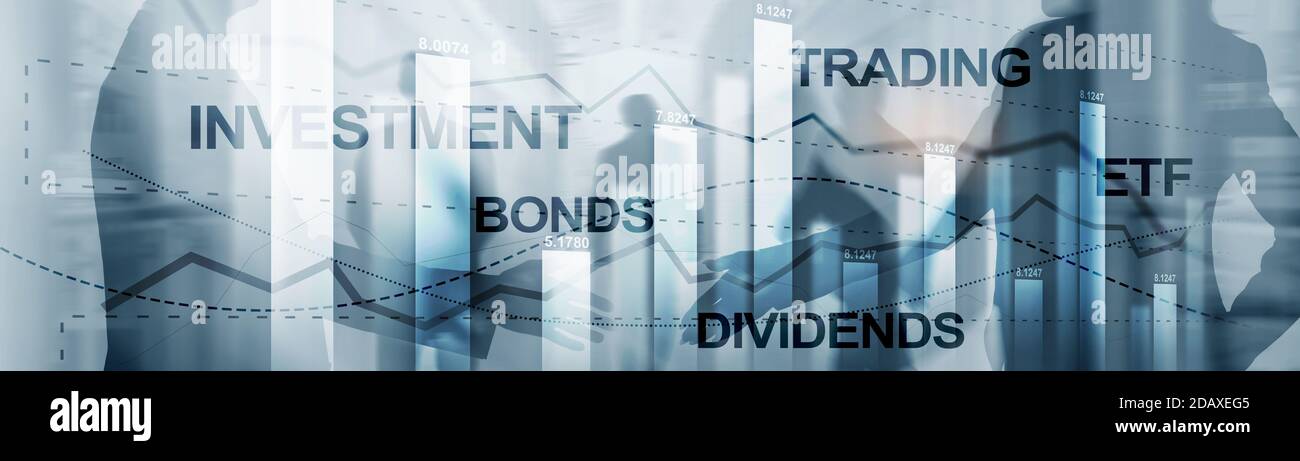 Investment Trading Bonds Dividends ETF Concept. Background for ...