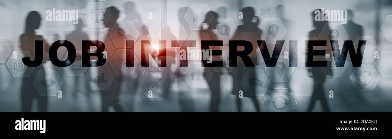 Job interview with the employer. Abstract Business Banner Stock Photo ...