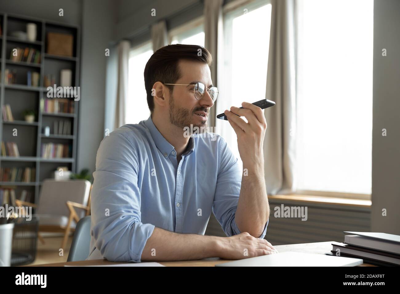 Man using loudspeaker hi-res stock photography and images - Alamy