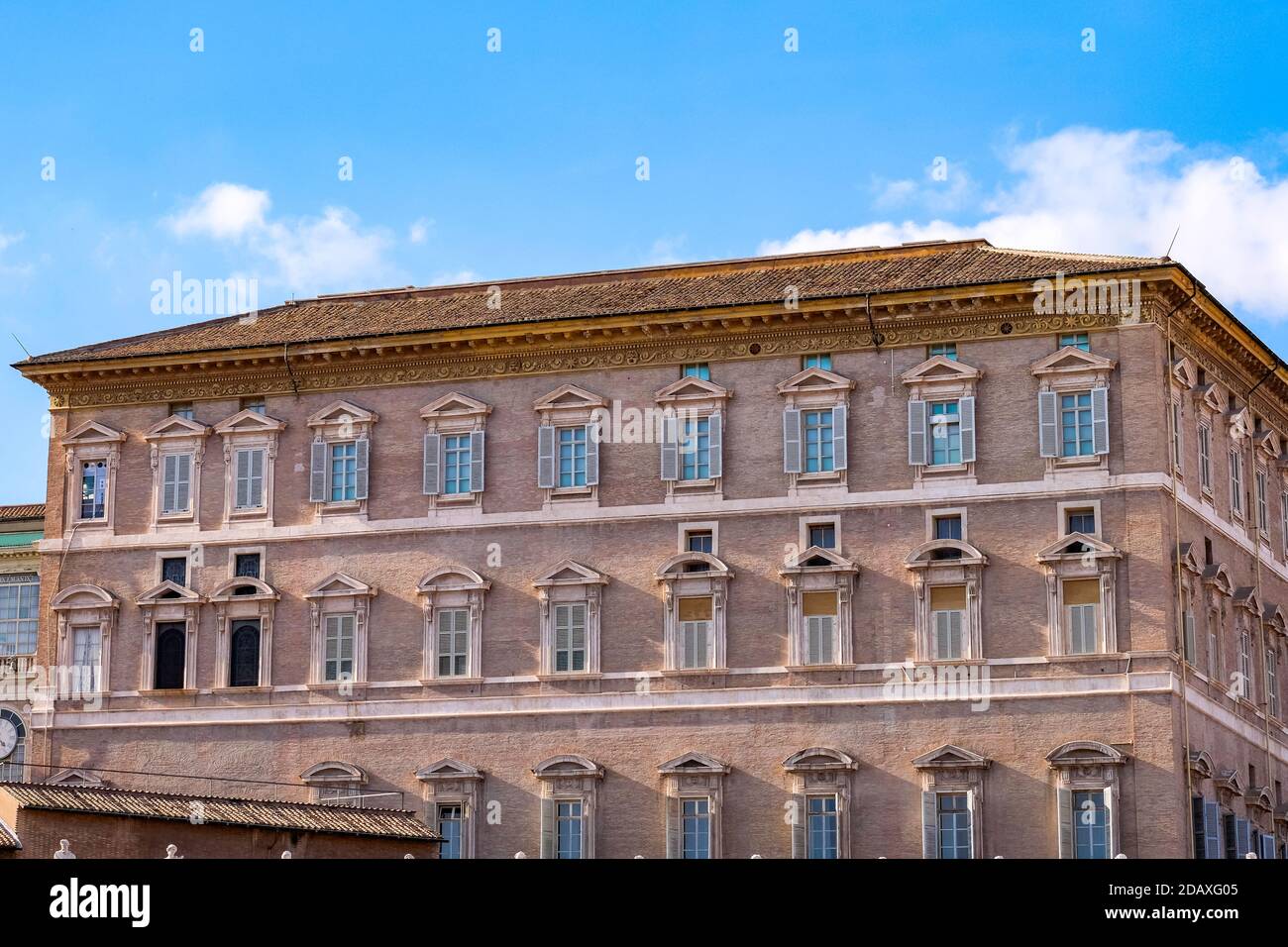 Palazzo Apostolico - Pope Residence in Vatican City Stock Photo - Alamy