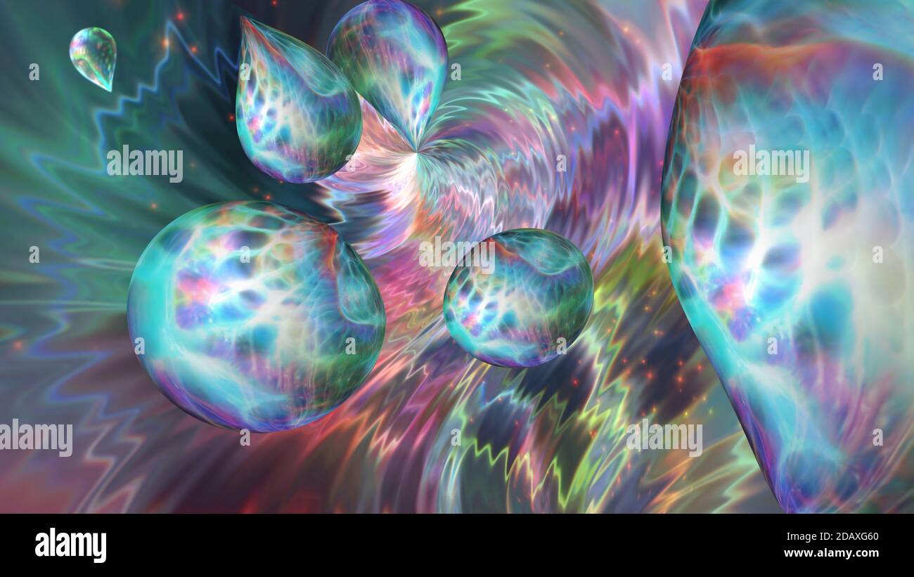 Abstract multi-colored fractal fantasy background. For design and ...
