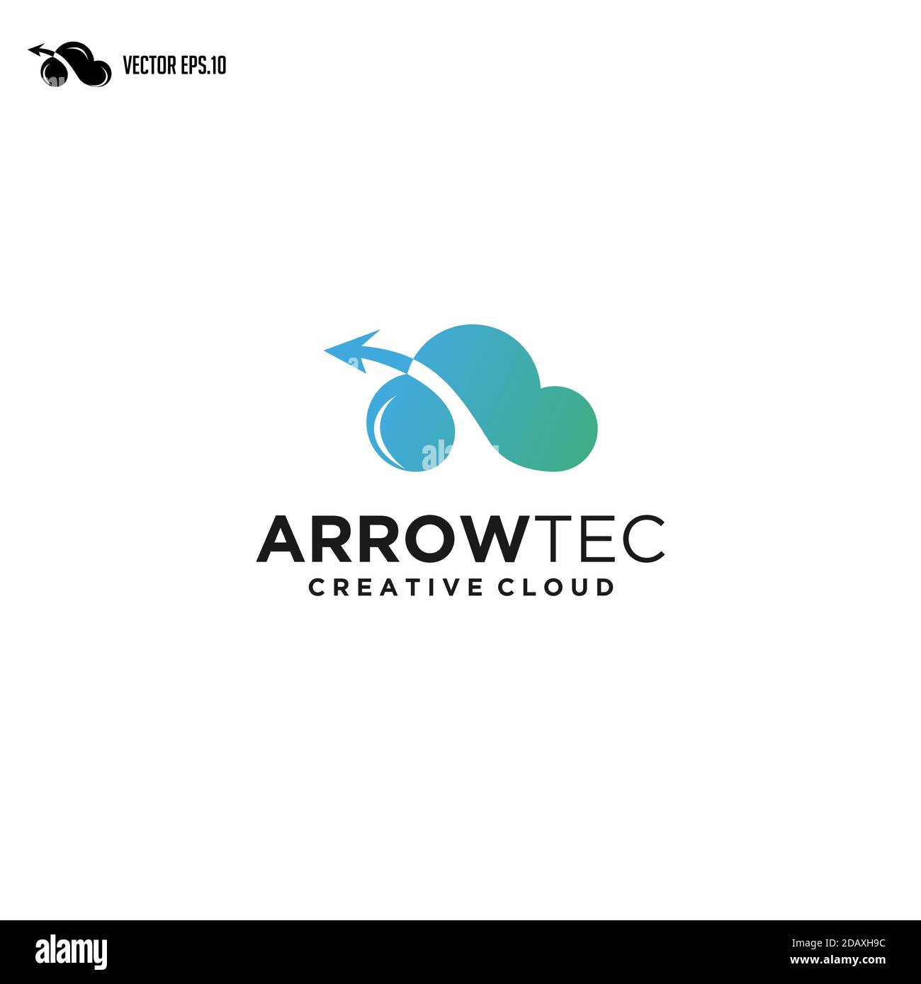 Arrow cloud logo, cloud computing with Arrow logo design Stock Vector Image & Art - Alamy