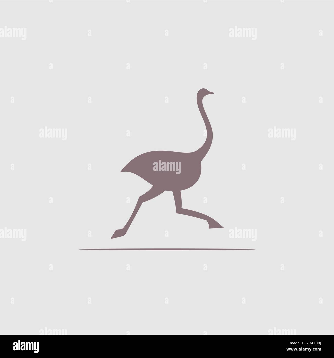 Ostrich logo Stock Vector Images - Alamy