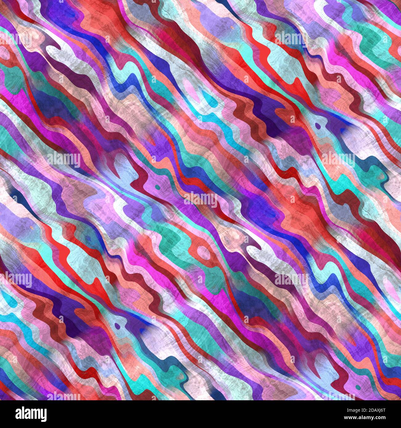 Vivid wavy warped digital bright seamless pattern Stock Photo - Alamy