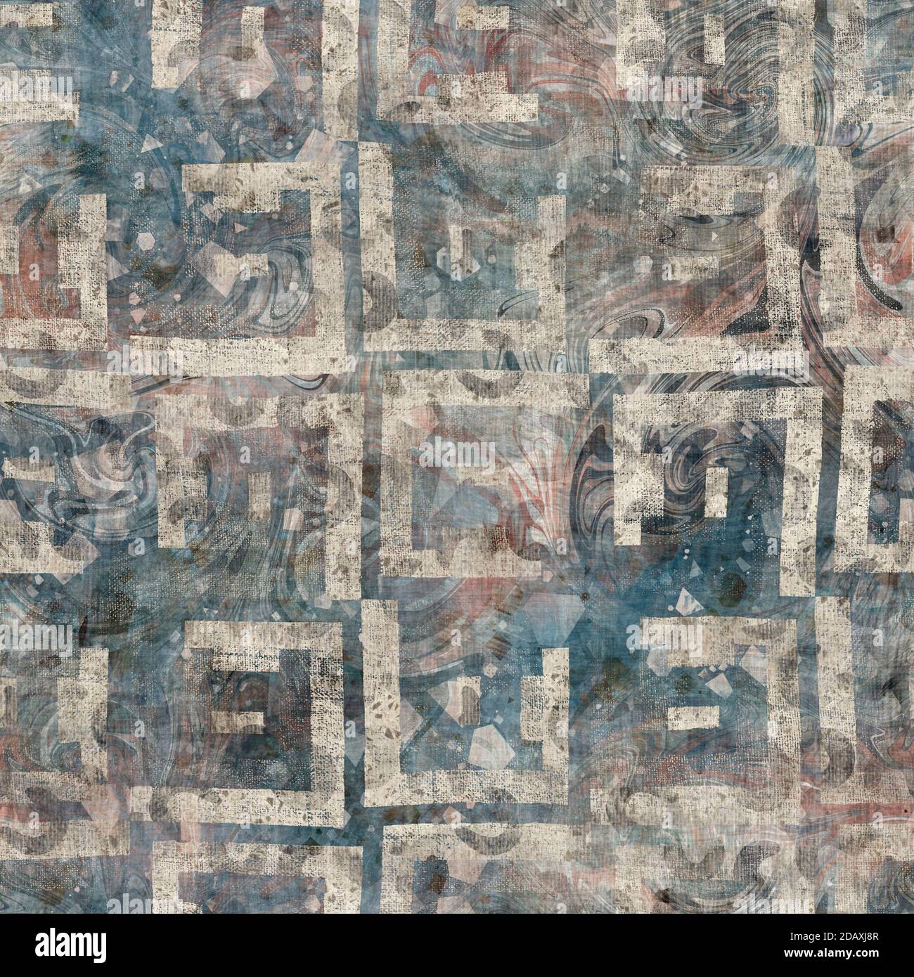 Chic formal grungy geo texture seamless pattern Stock Photo - Alamy