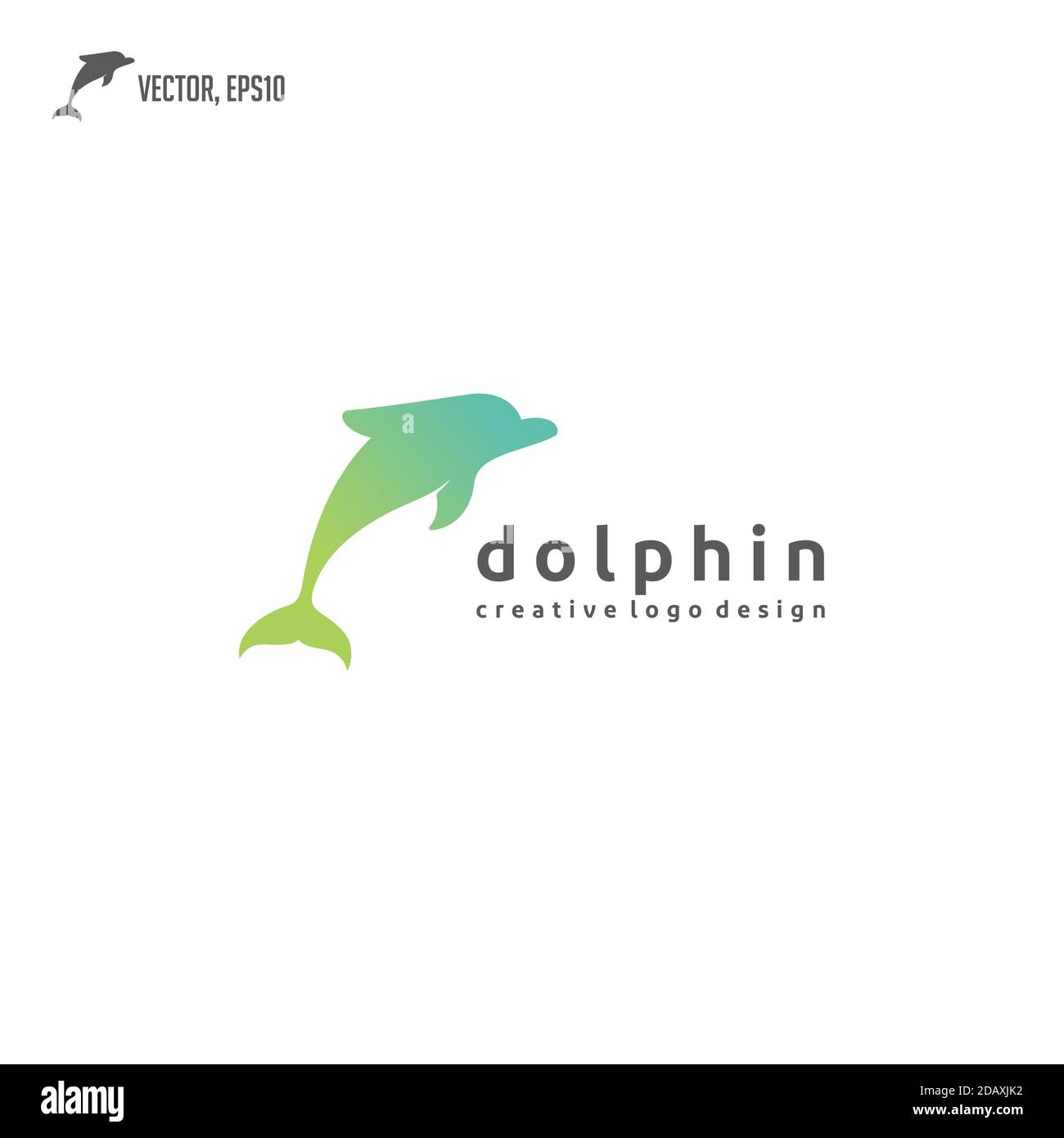 Jumping dolphin logo design vector illustrations Stock Vector Image ...