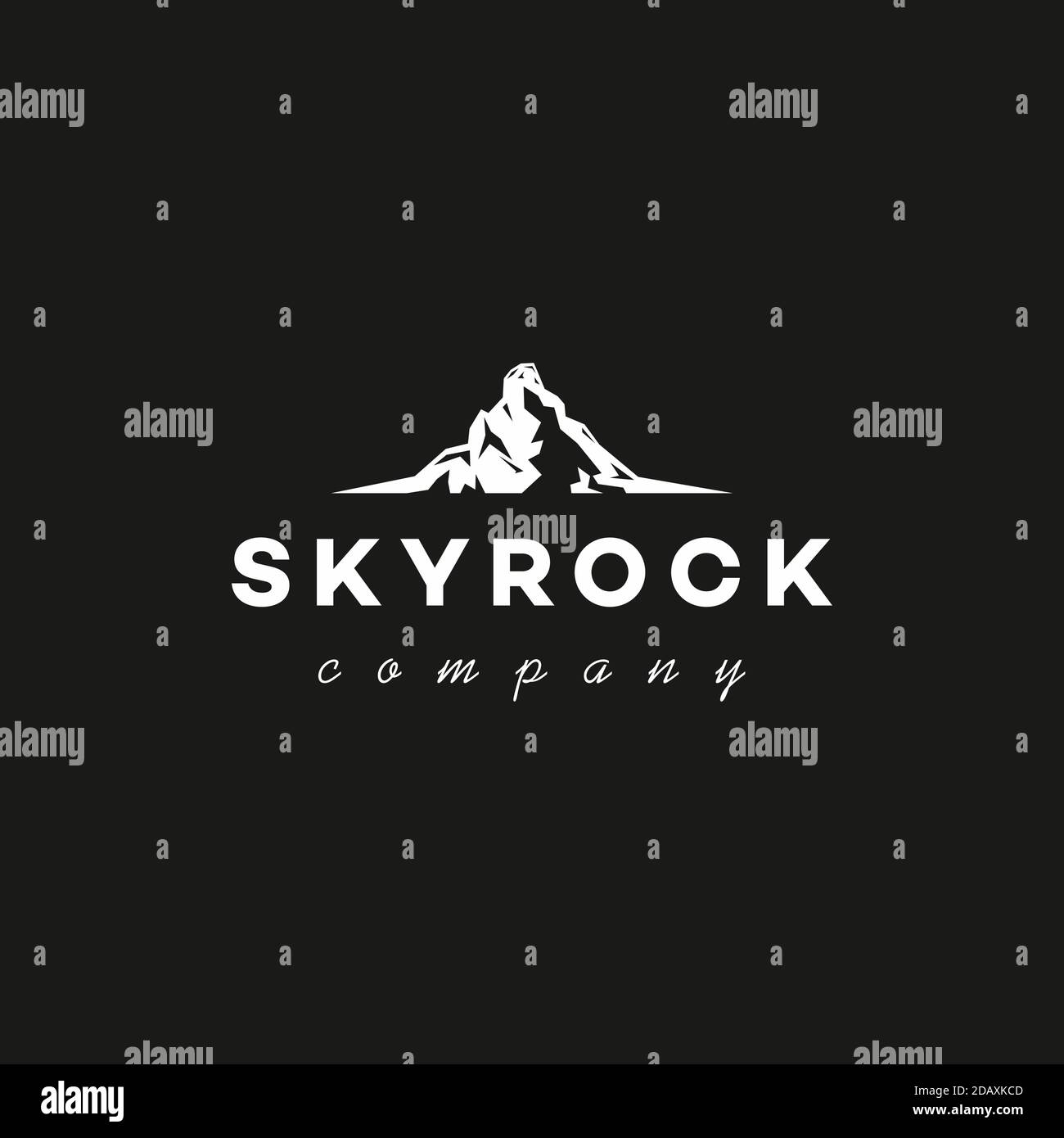 Vintage Minimalist Rocky mountain logo design Vector Stock Vector Image ...
