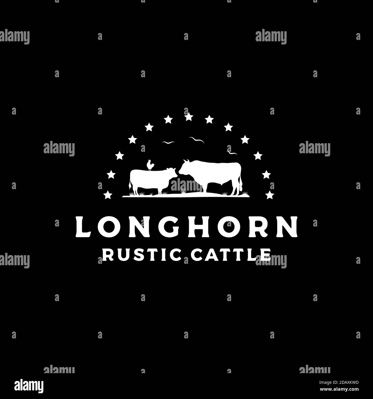 Retro Vintage Livestock Cattle Angus Beef logo design vector Stock Vector Image & Art - Alamy