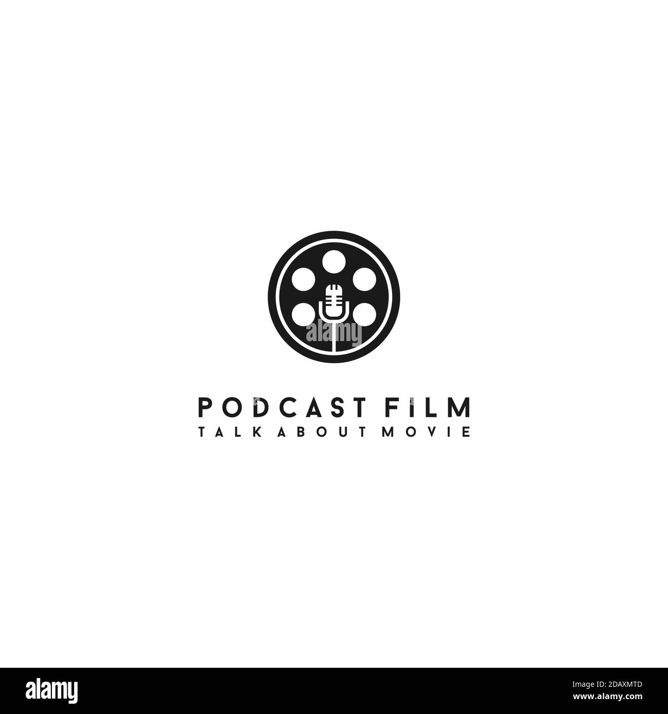 Movie Podcast logo design vector illustration Stock Vector Image & Art ...