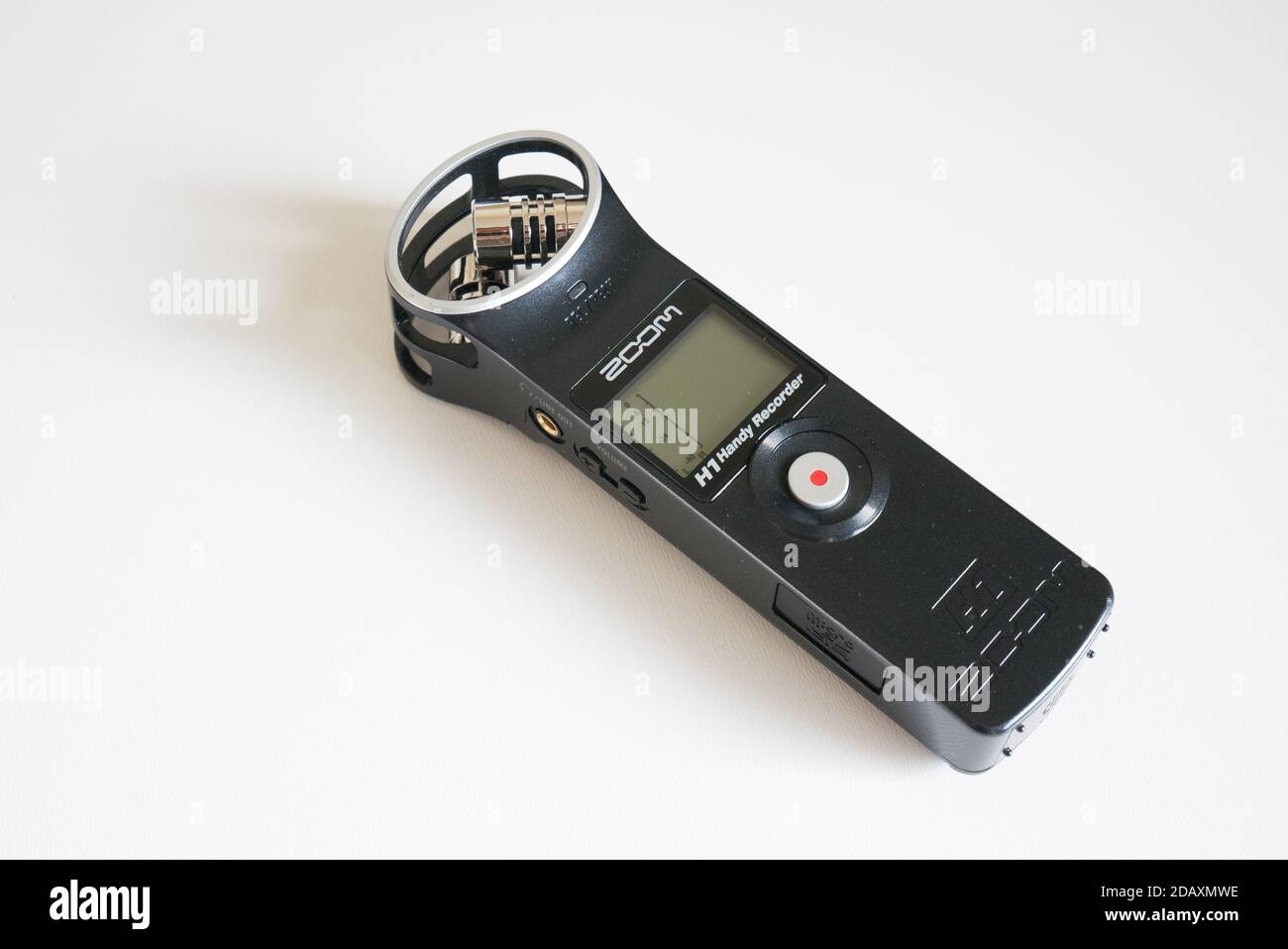 voice recorder on white background Stock Photo - Alamy