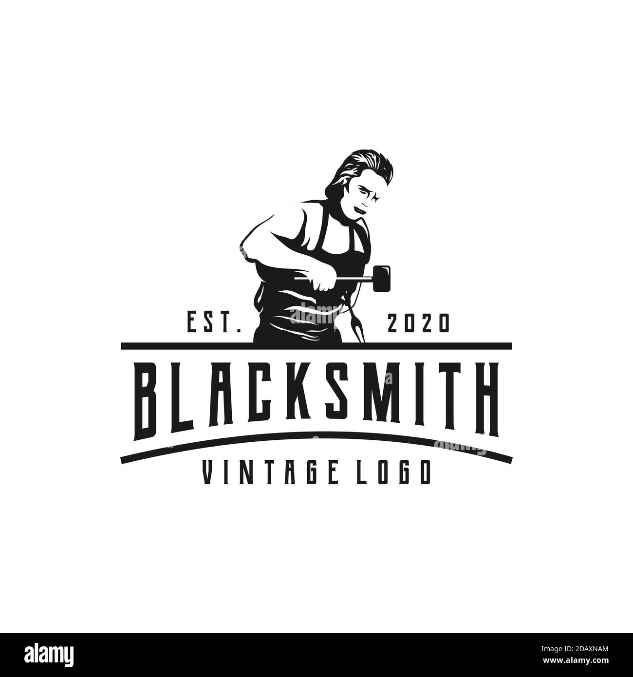 Industrial forge illustration Black and White Stock Photos & Images - Alamy