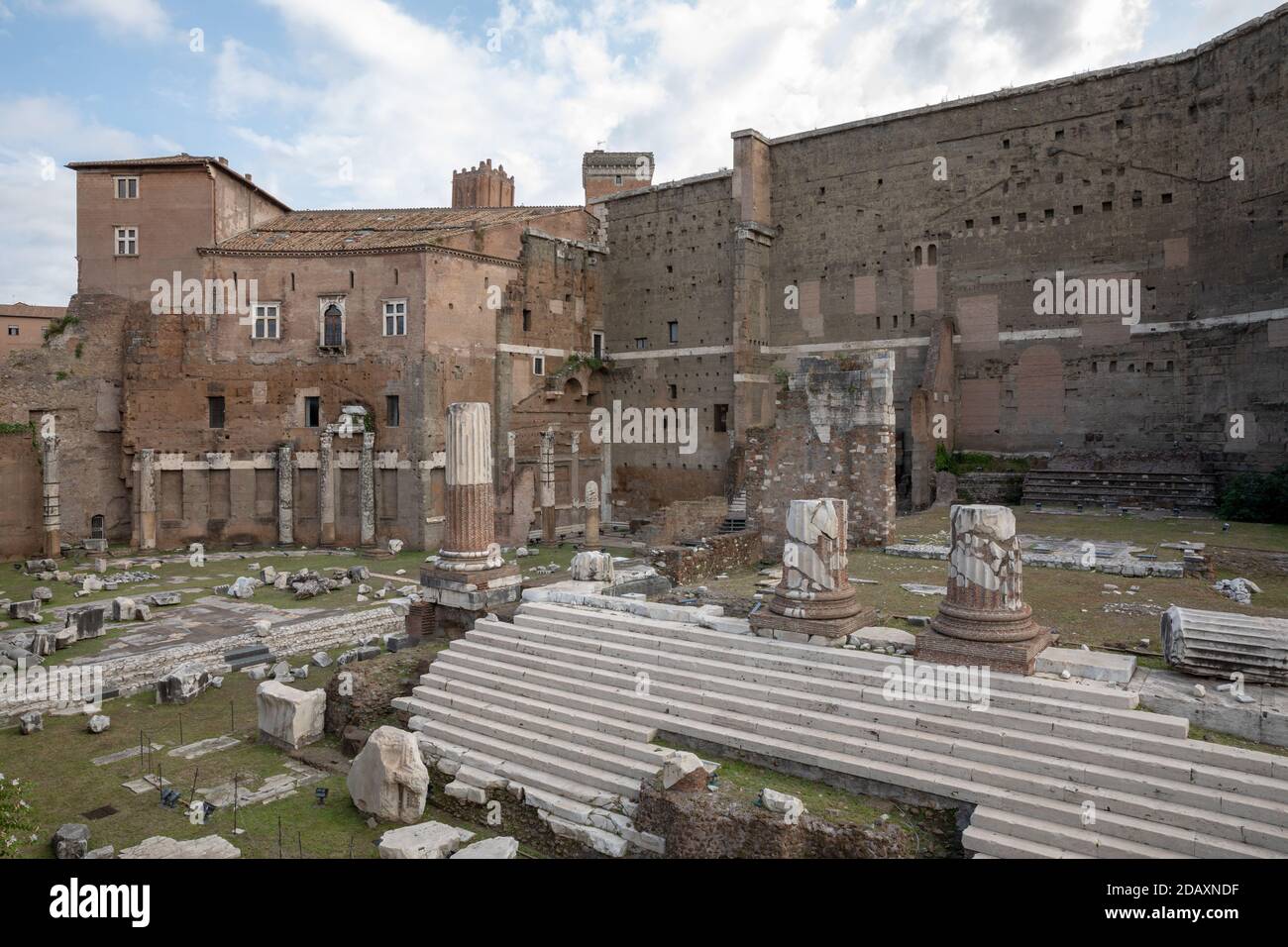 Panoramic view of Temple of Mars Ultor was an ancient sanctuary in ...