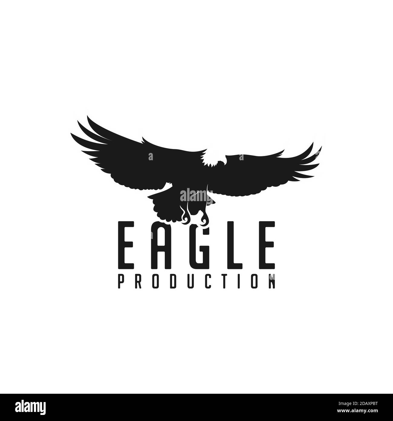 Eagle logo design hi-res stock photography and images - Alamy