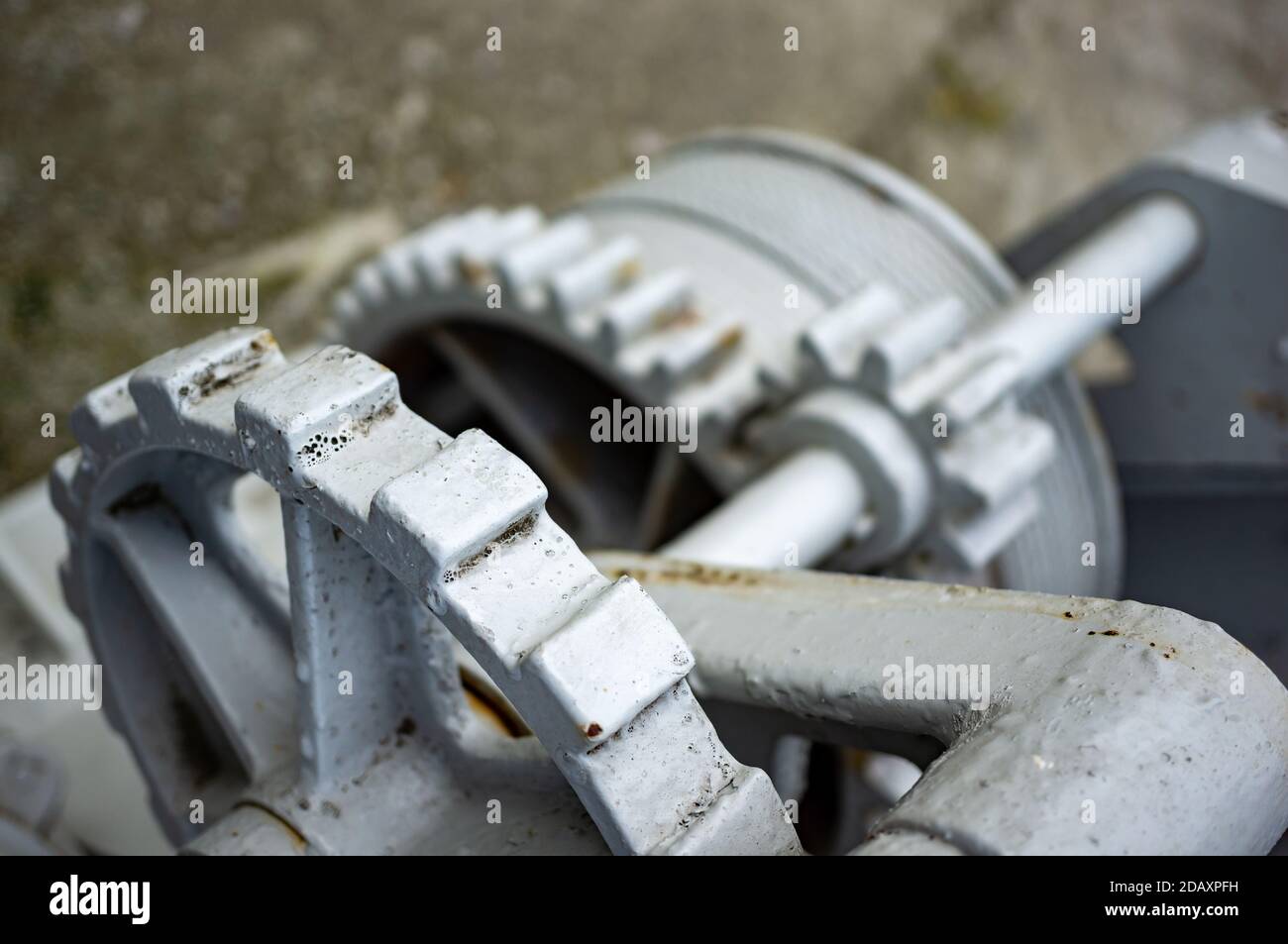 Closeup of weathered train gears Stock Photo - Alamy