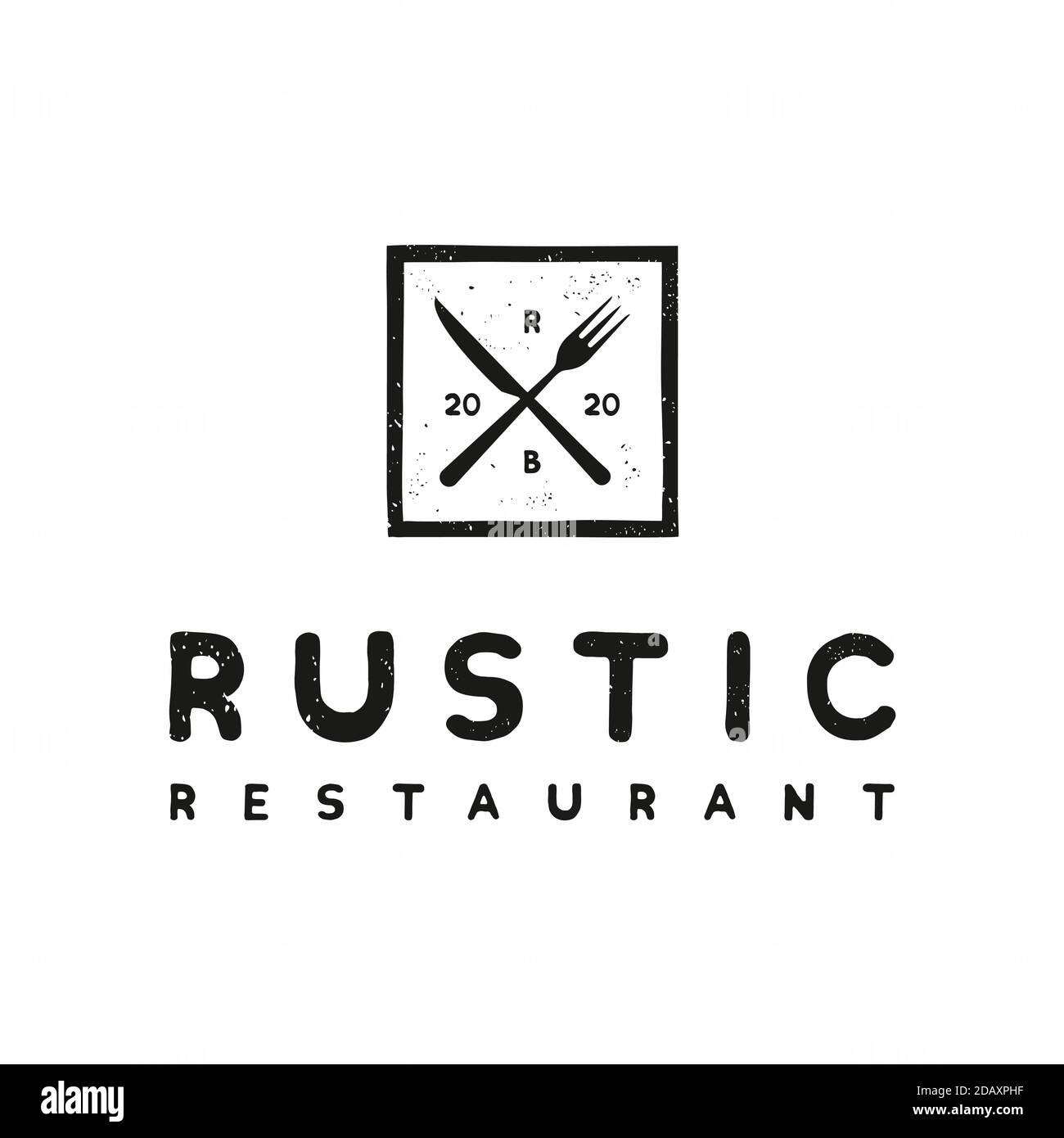 Vintage Rustic Stamp for Restaurant Logo design Stock Vector Image ...
