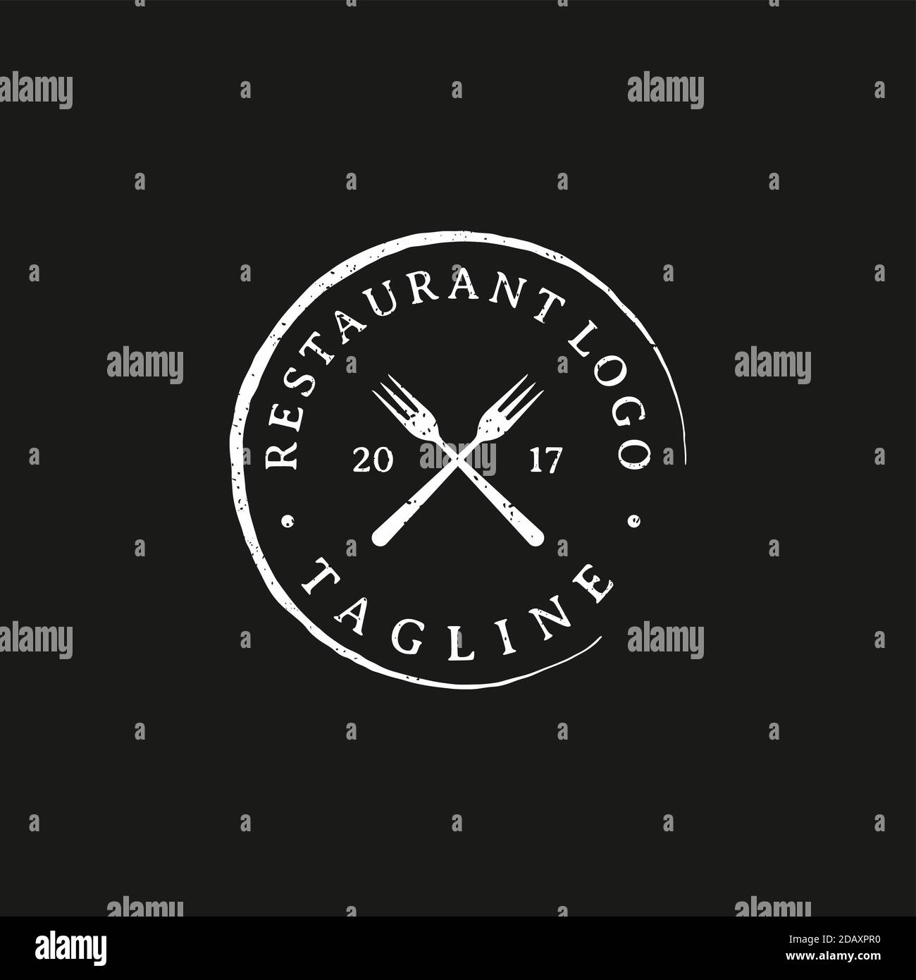 Ribs logo design Cut Out Stock Images & Pictures - Alamy