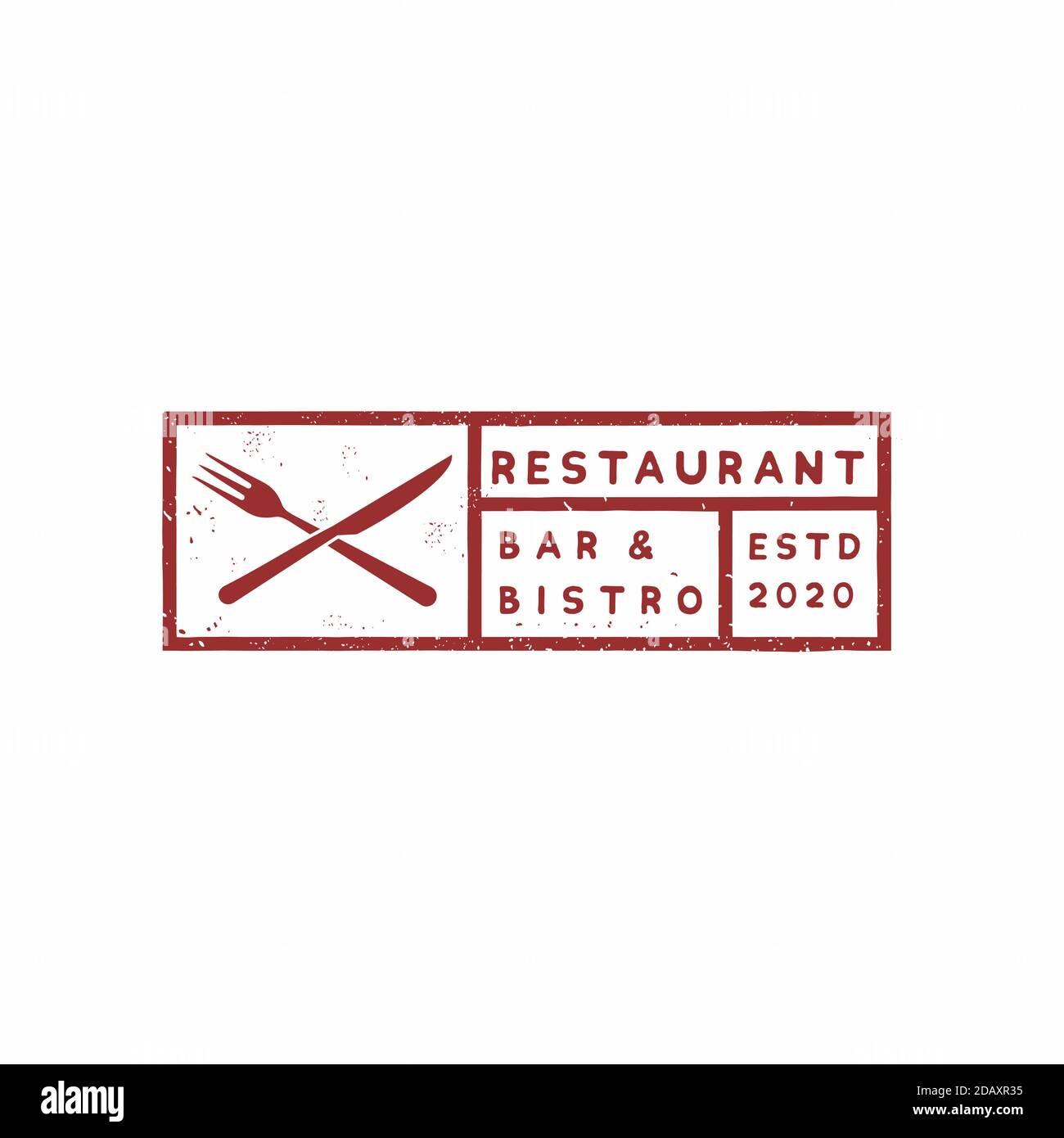Vintage Rustic Stamp for Restaurant Logo design Stock Vector Image ...