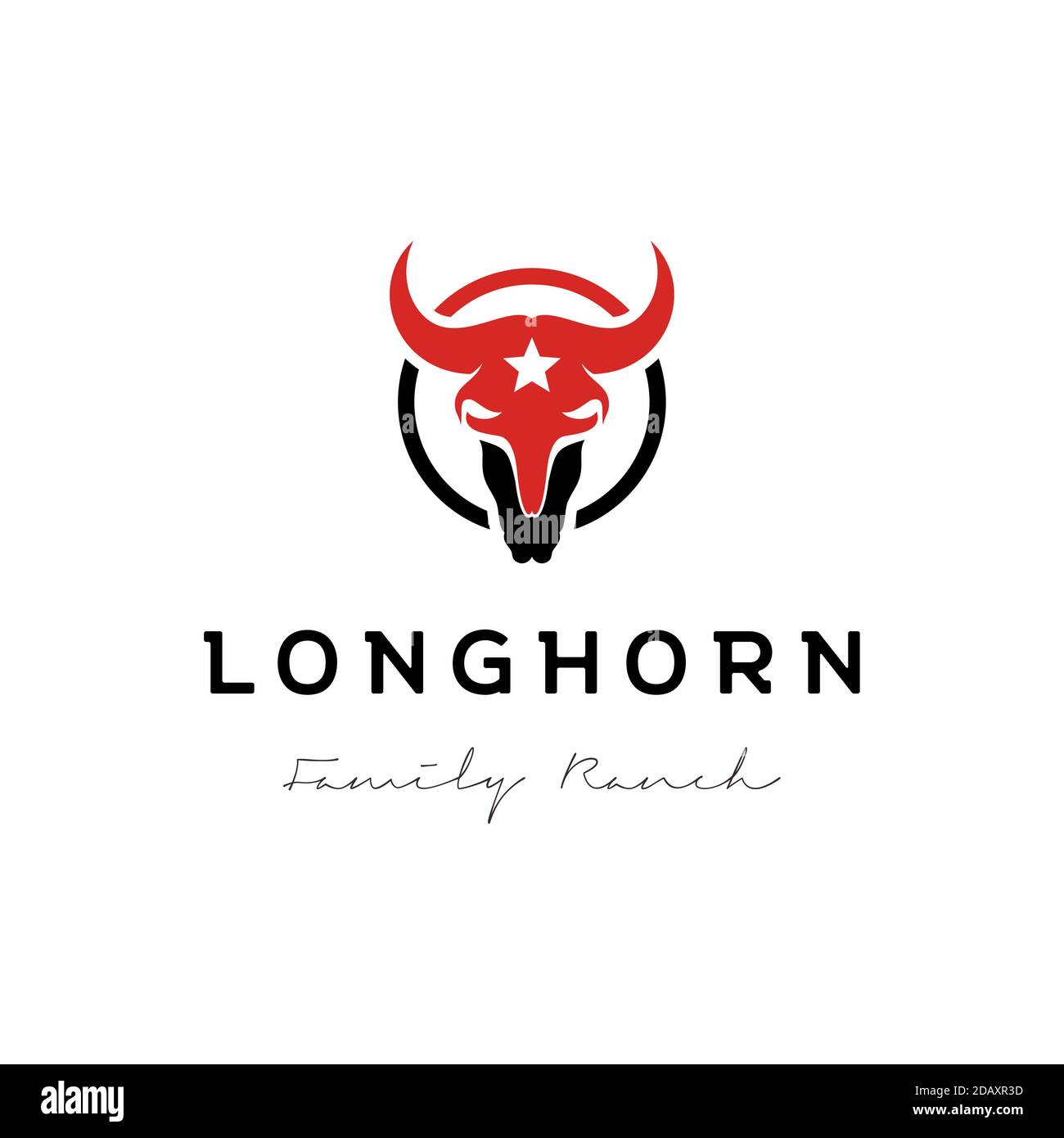 Longhorn Bull Head Logo