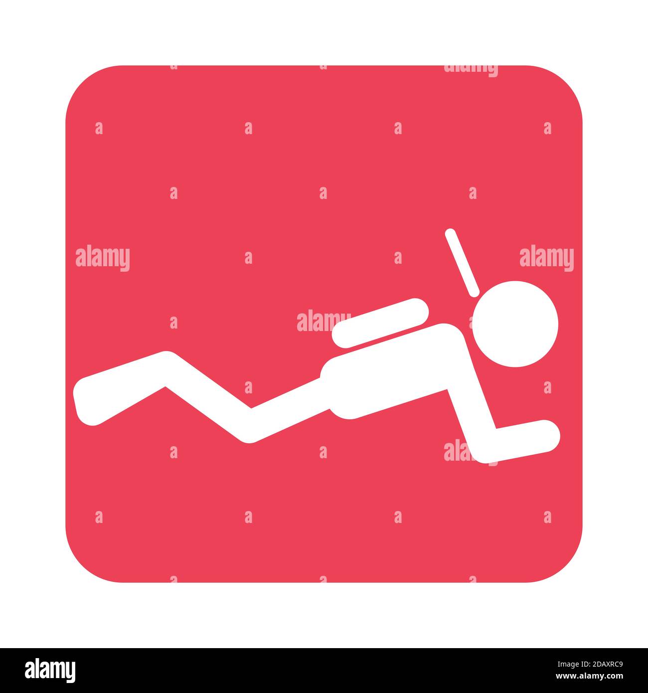 Scuba diving sport icon. Diver silhouette symbol Stock Vector Image ...