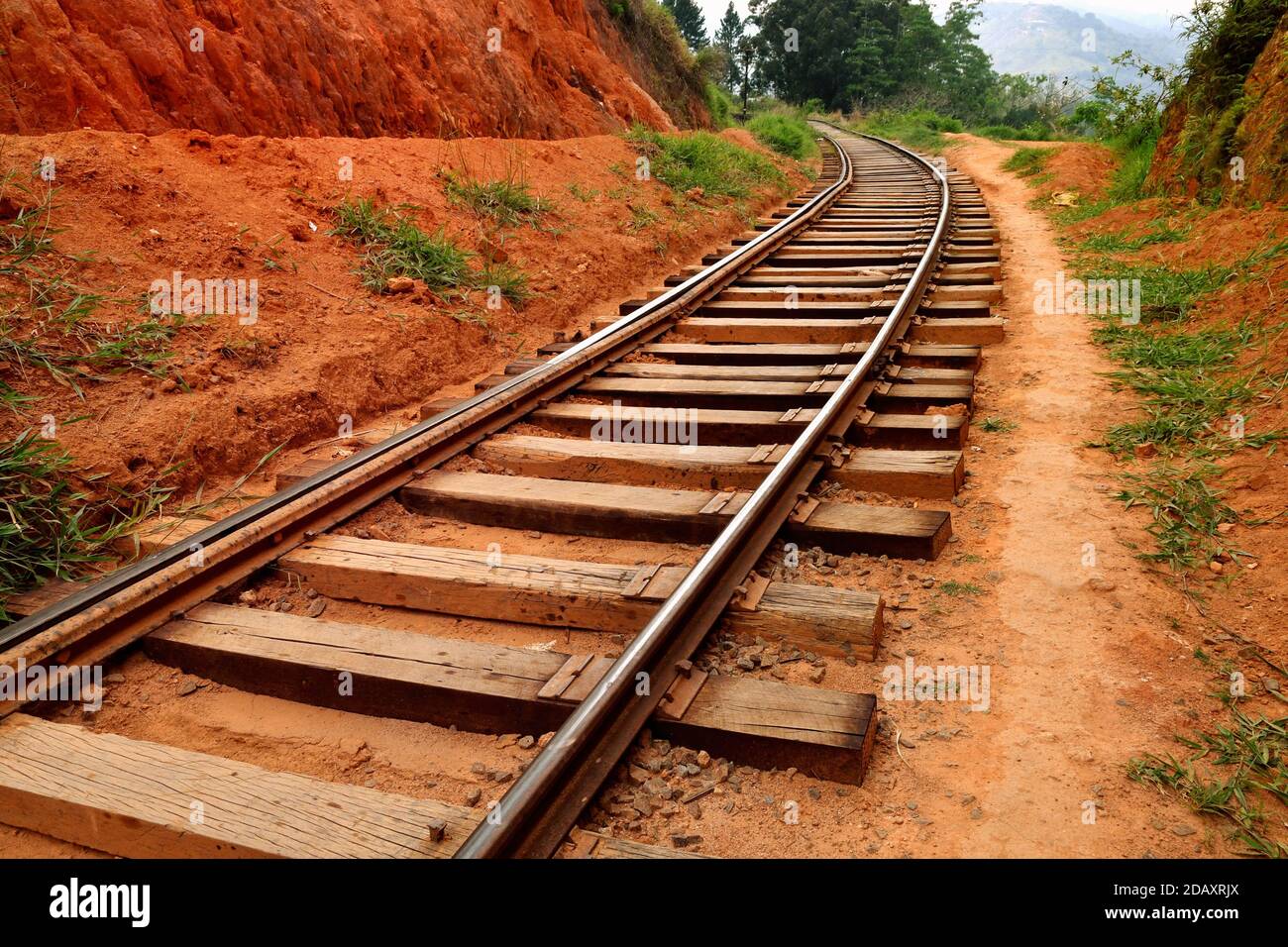 Railway tracks in sri lanka Stock Photo - Alamy
